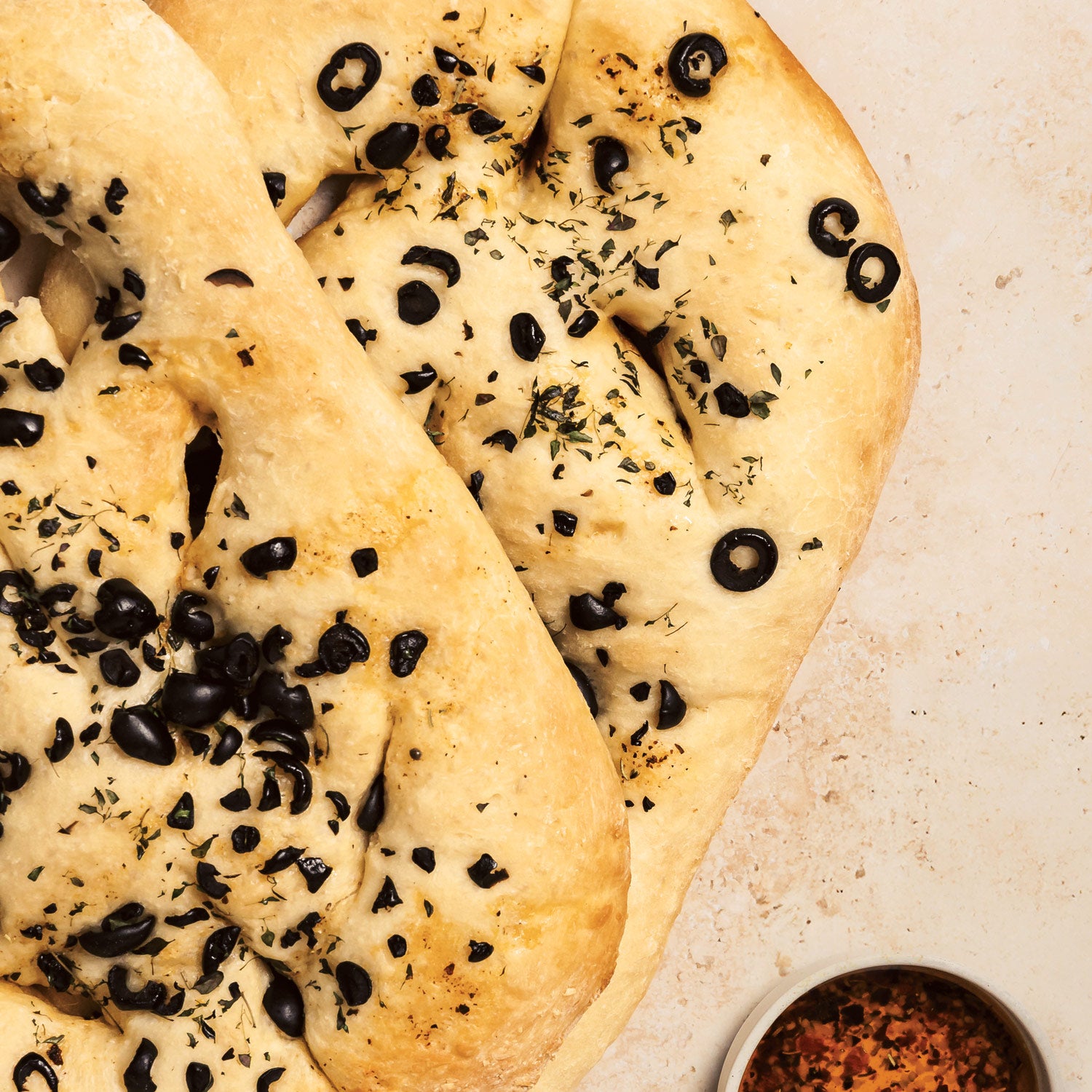 Classic French Fougasse with Olives – Pepper & Me