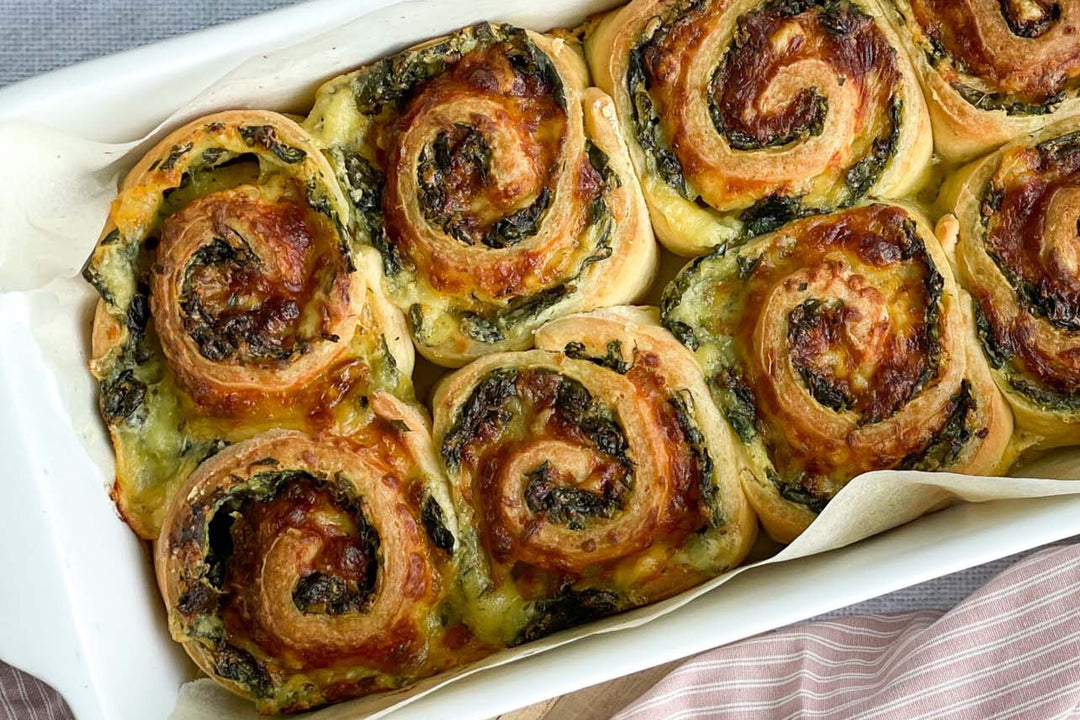Cheesy Spinach Ranch Scrolls – Pepper & Me