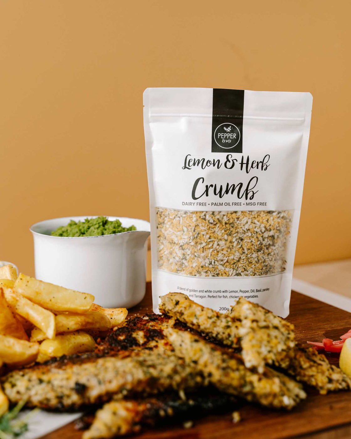 Lemon & Herb Crumb — Pepper & Me